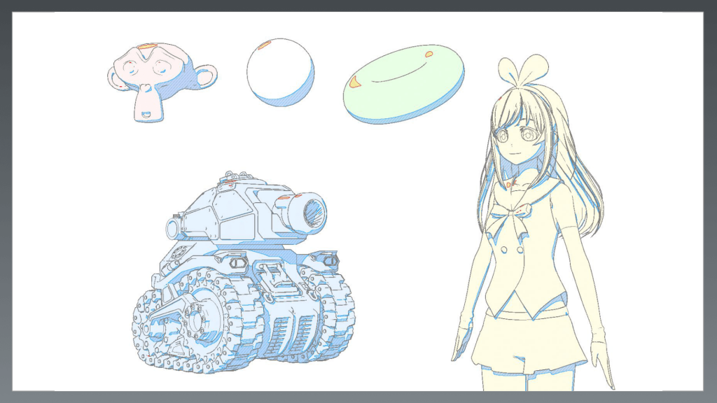 [NPR] Genga Style Render v1.0 | DEFF00