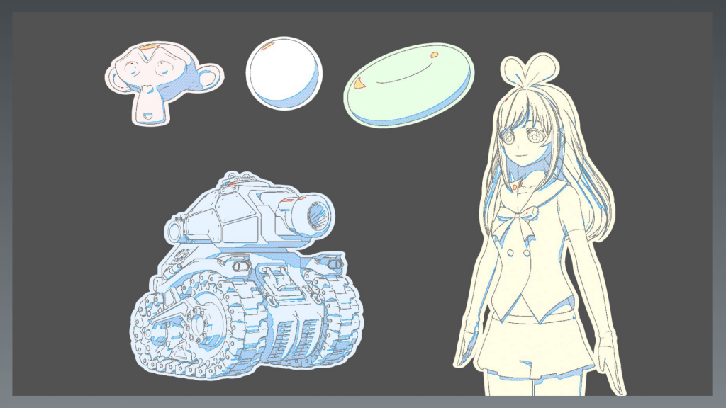 [NPR] Genga Style Render v1.0 | DEFF00