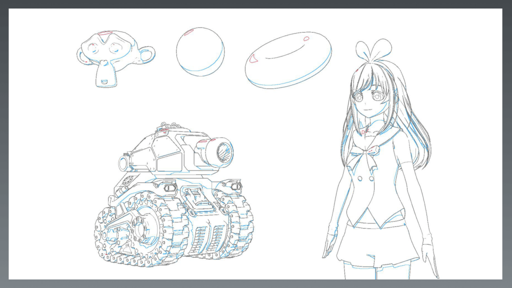 [NPR] Genga Style Render v1.0 | DEFF00